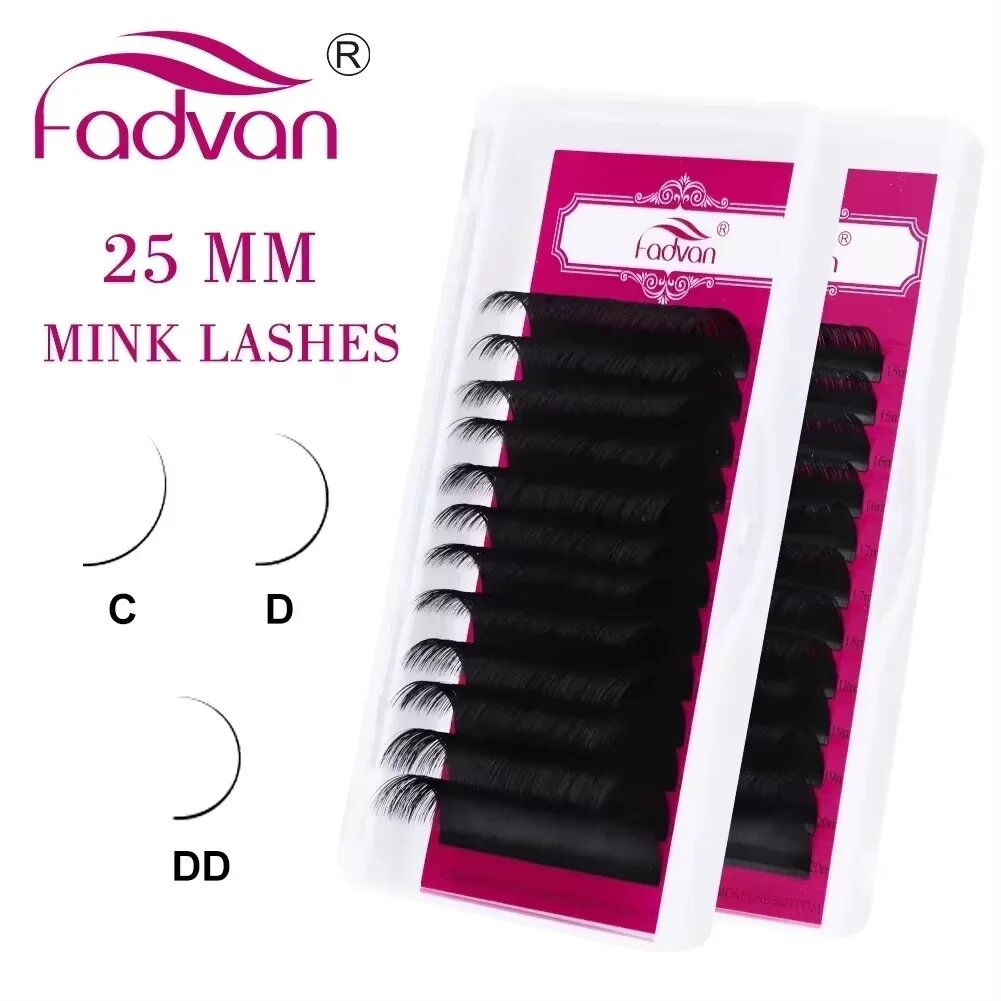 Fadvan Ресницы накладные C-изгиб 20-25mm, 0.10mm
