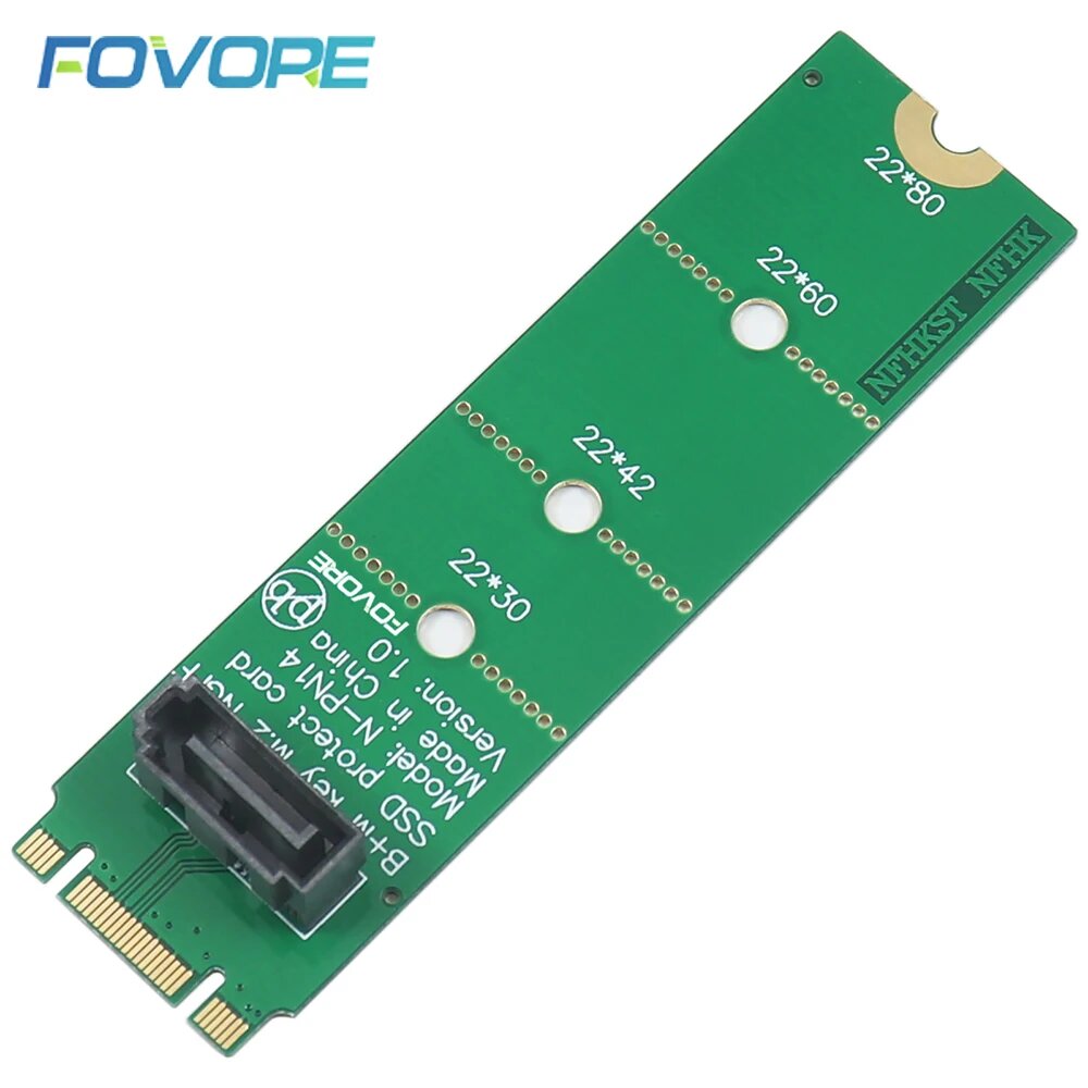 FOVORE Адаптер M2 SATA M.2 NGF B Key SSD