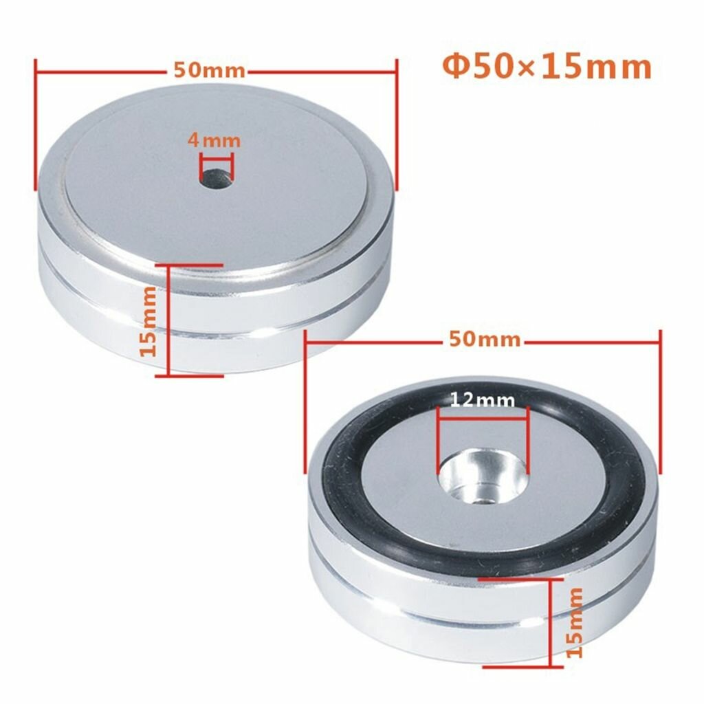 Аксессуары для динамиков, Амортизатор для колонки из алюминия - серебряный - 50X15мм