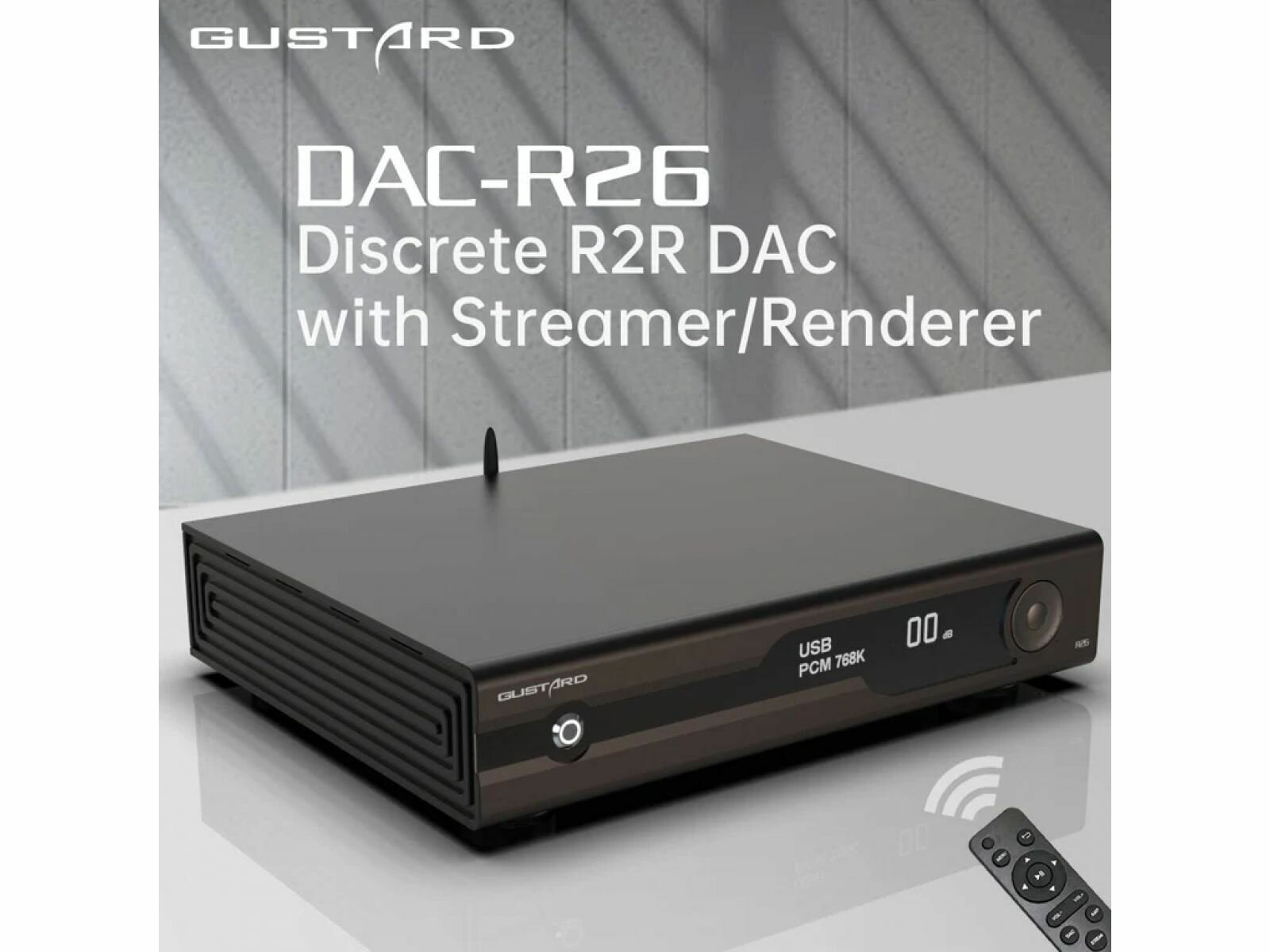 Цифро-аналоговый преобразователь Gustard DAC-R26 (черный)
