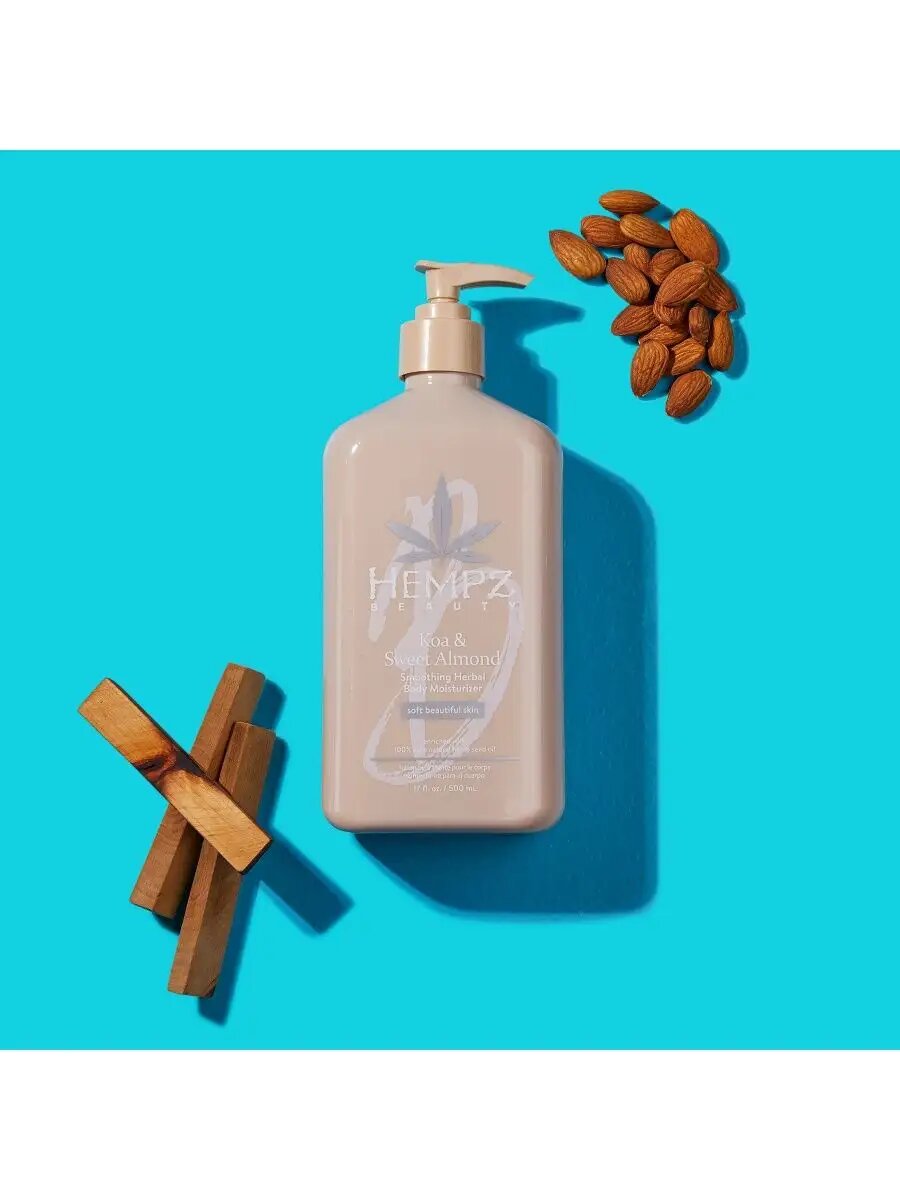 Hempz Молочко для тела увлажняющее Коа&Сладкий Миндаль Koa&Sweet Almond Smoothing Herbal Moisturizer, 500мл