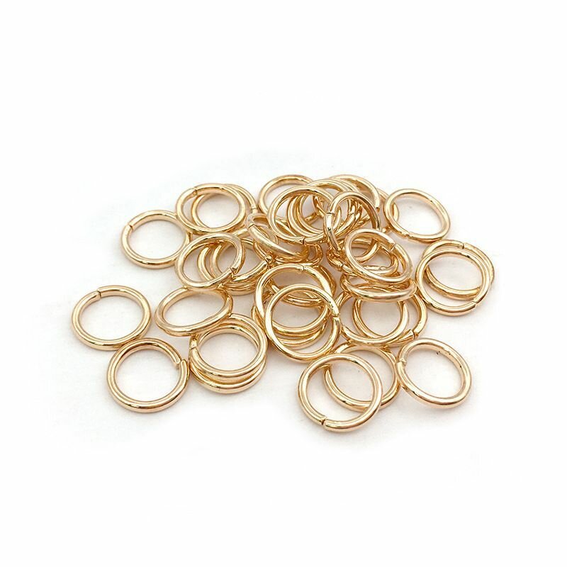 Кольца соединительные для бижутурии/рукоделия, диаметр 4мм, цвет золото, 100шт