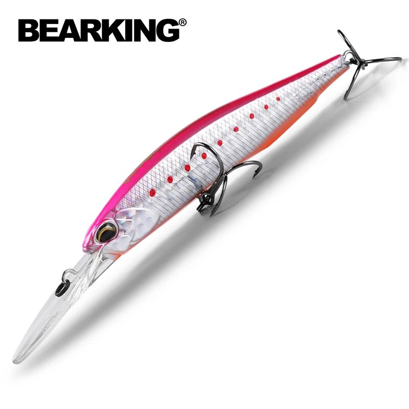 BEARKING Воблер Розовый, 10 см, 16 г, Color: V