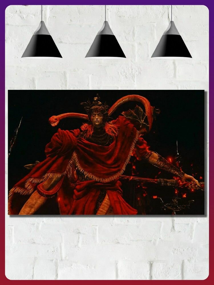 Картина интерьерная на рельефной доске Игры Dark Souls - 62412122