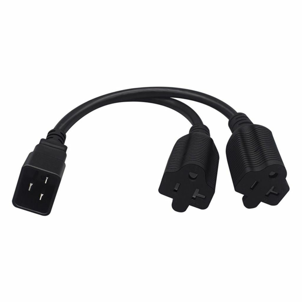 Кабель сплиттера адаптера питания, C20 до 2x 5 20r обработки заглушки, провод перевода шнура