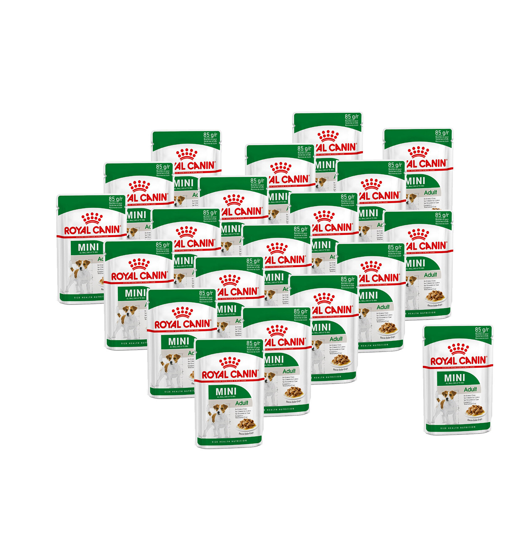 Royal Canin Для взрослых собак мелких размеров с 10 месяцев до 8 лет кусочки в соусе, 0.085 кг х 20 шт.