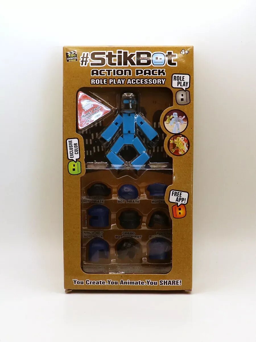 Игровой набор фигурка Стикбот Stikbot Воин