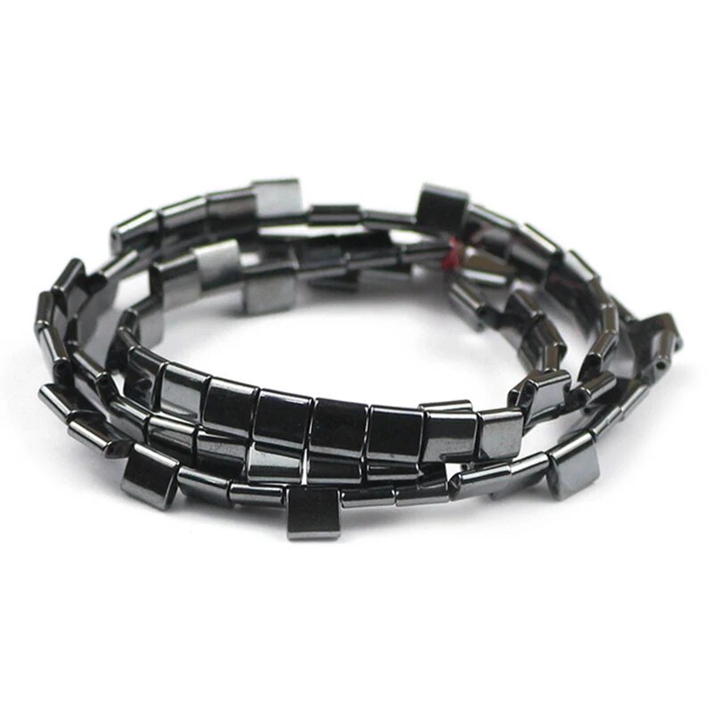 Гематитовые бусины RBFHYER, 5x5 мм, 75 шт. Black