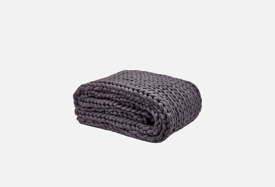 Утяжеленный плед SLAAP угольно-серый, 120x180