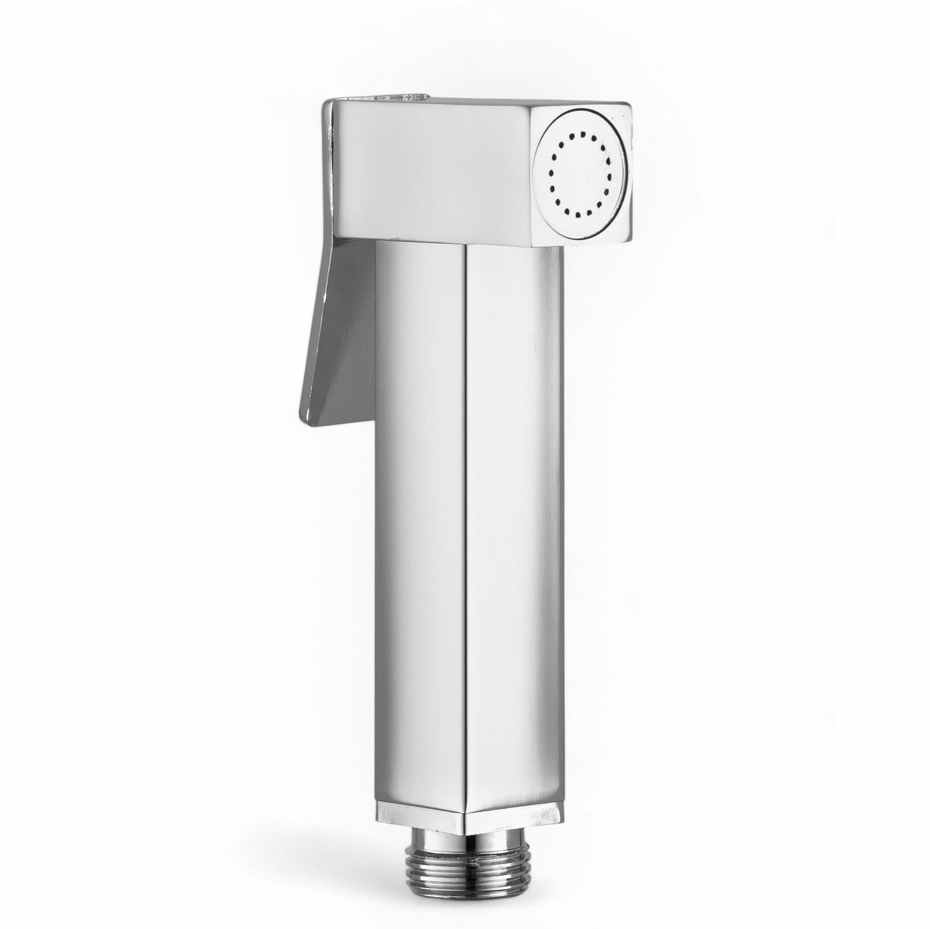 Лейка для биде квадратная хромированная из латуни, Wasser Zimmer, подключение 1/2"