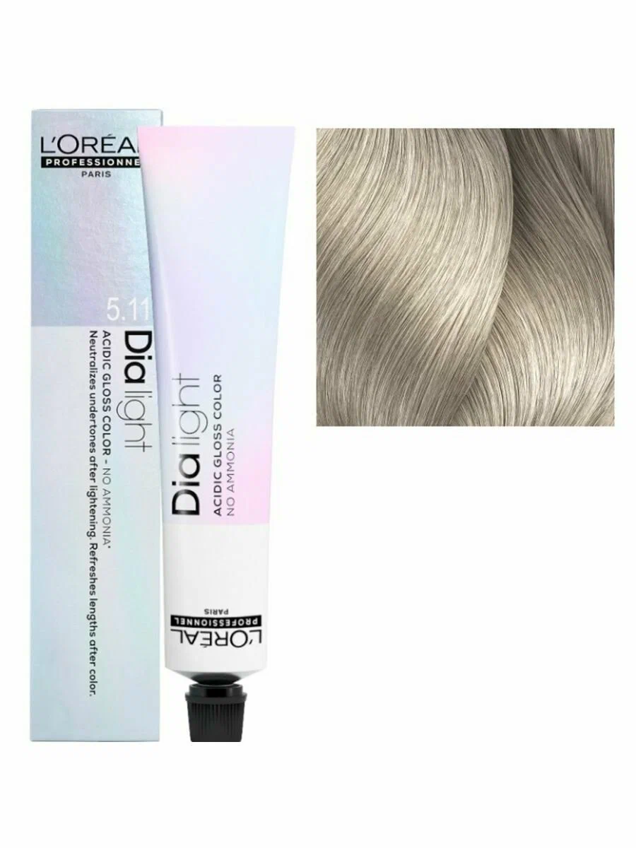 Краска для волос L'Oreal Professionnel DIA Light Acidic Gloss Color No Ammonia, Полуперманентный, 10.18
