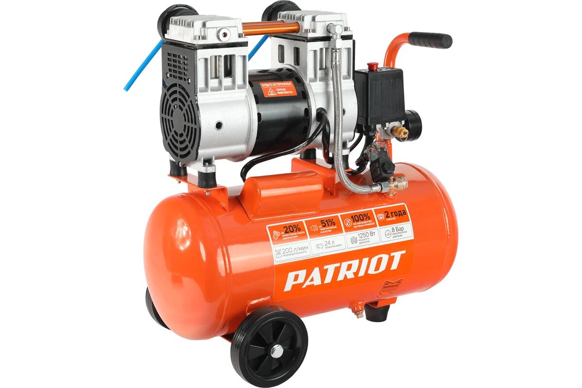 Компрессор поршневой безмасляный PATRIOT WO 24-220 (525301920) PATRIOT
