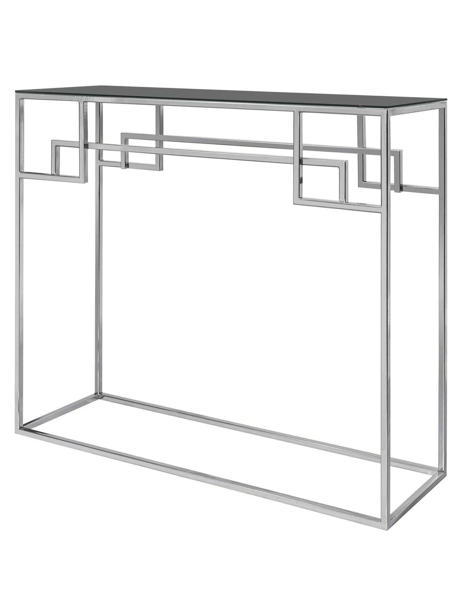 Консольный столик, туалетный столик торонто 800х875х250мм (хром/стекло серое графит)