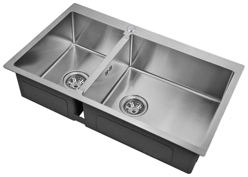 Кухонная мойка ZorG INOX R 78-2-51-R 78х51см нержавеющая сталь