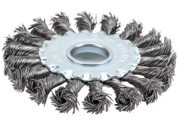 Щетка плоск для УШМ 100x22диам кручен