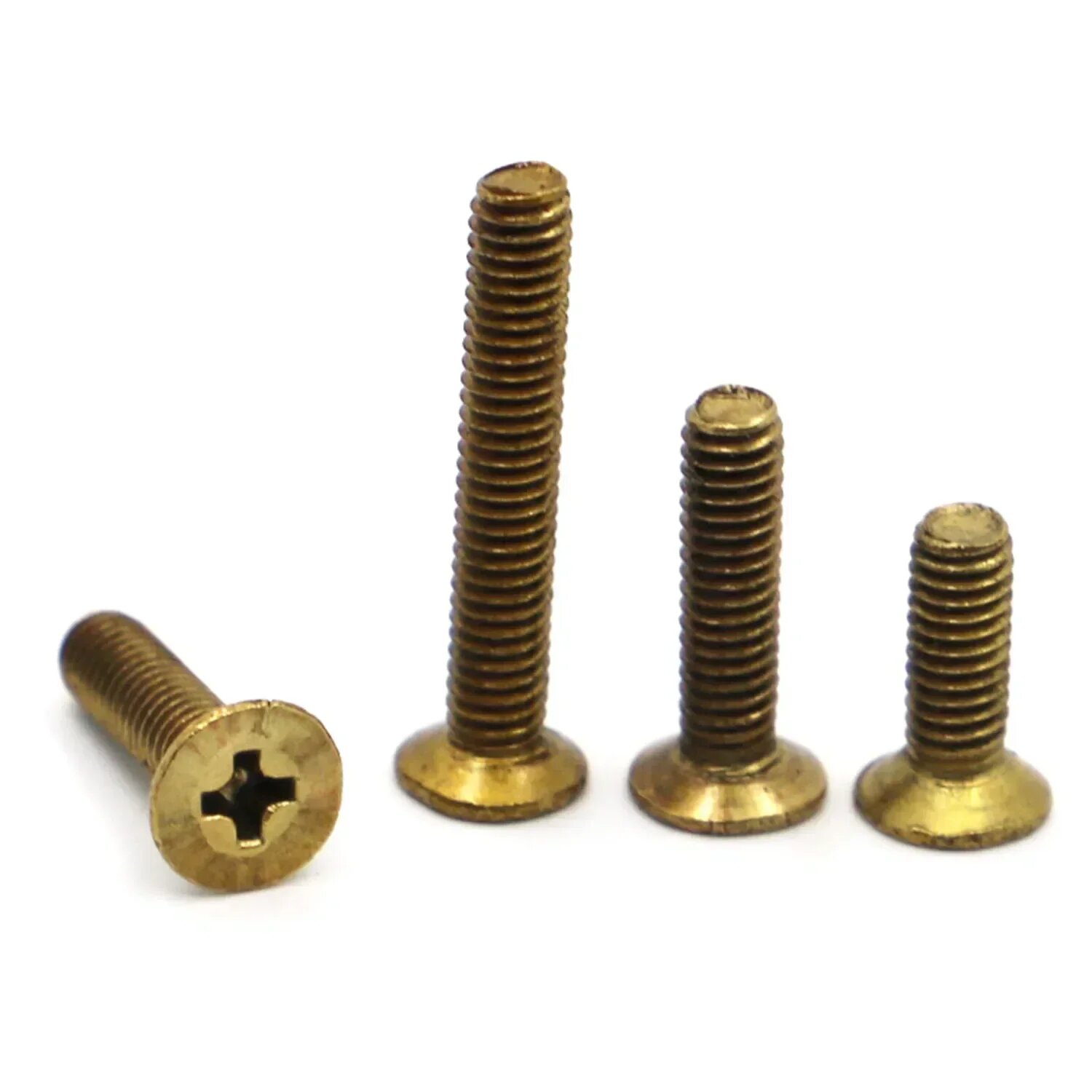Латунные машинные винты SZYANGYI M2-M6 M3 10pcs, Flat Head, 10mm