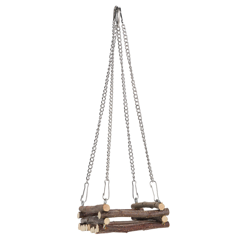 Деревянные качели для хомяка, гамак, игрушка для маленького питомца, принадлежности для моляров, аксессуар для клетки для питомца