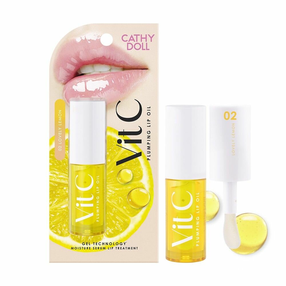 Cathy Doll Масло для губ с витамином C #02 Lovely Lemon
