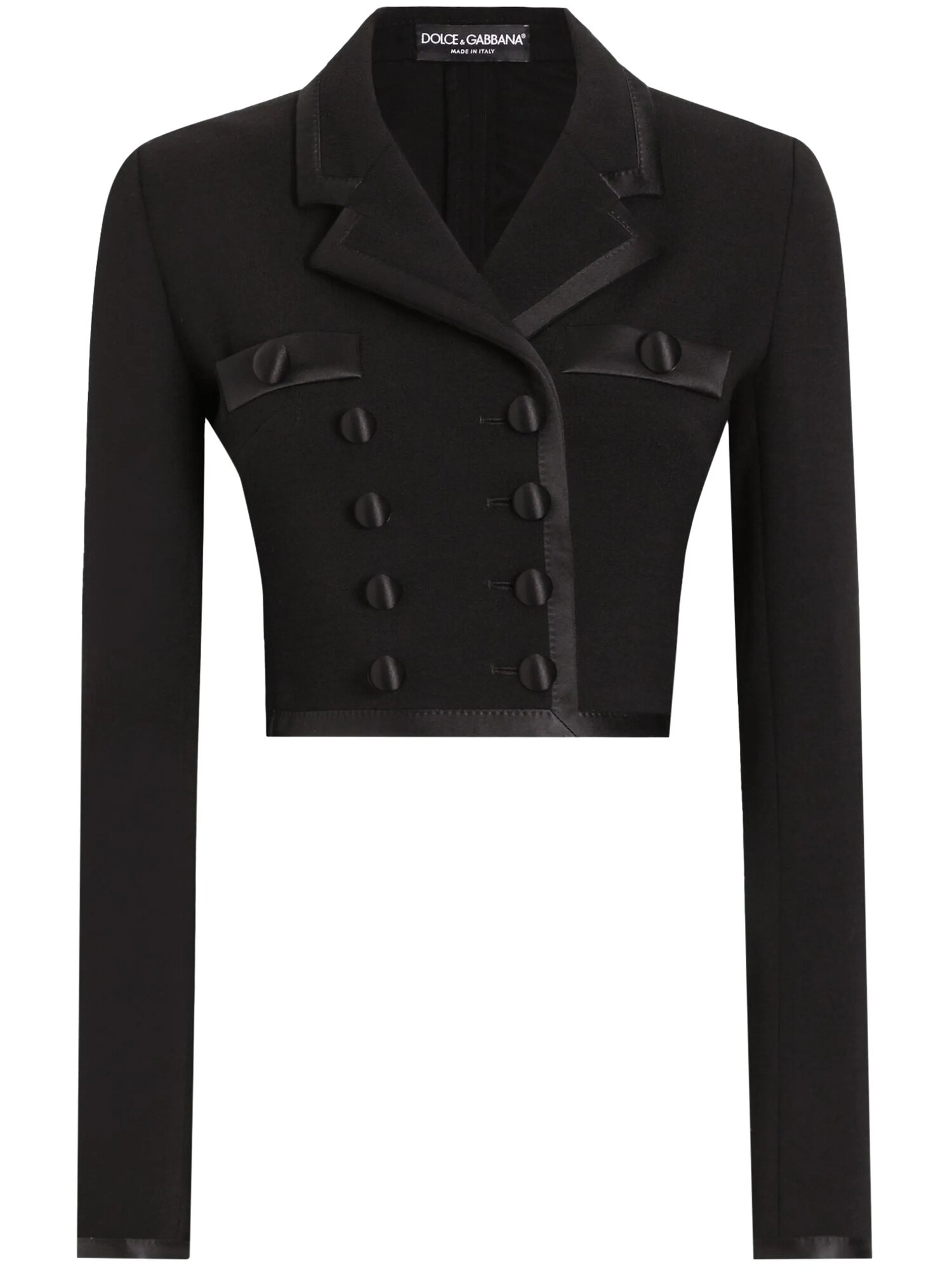 Куртка Укороченный двубортный пиджак