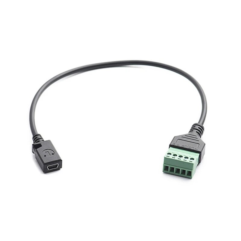 Кабель-переходник с разъемом Mini USB 2,0 (штекер-гнездо) на 5 контактов, 30 см, 1 фут