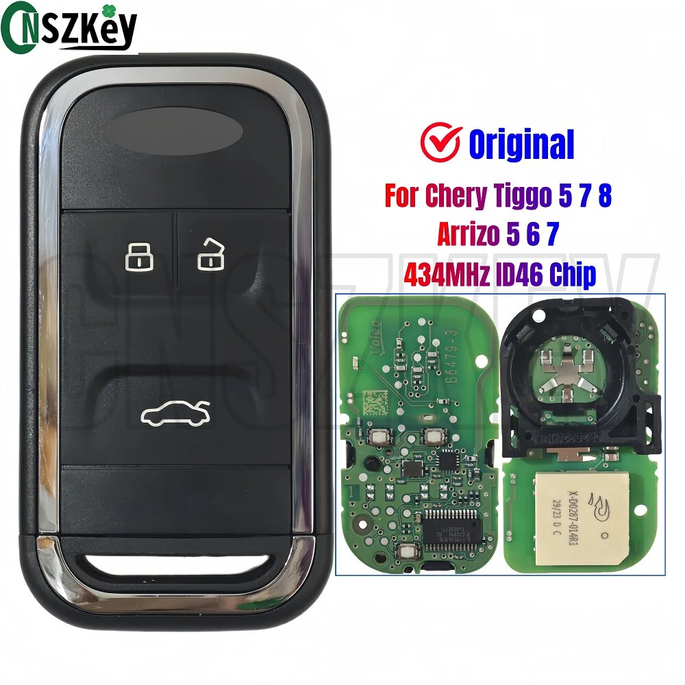 CNSZKey оригинальный ключ дистанционного управления для Chery Tiggo 5 Tiggo 7 Tiggo 8 434MHZ 46Chip