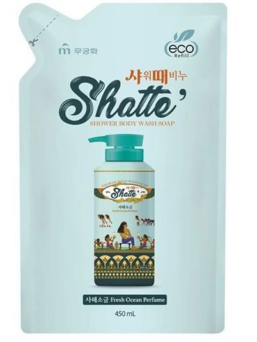 Гель для душа Mukunghwa "Dead Sea Salt", с АНА-кислотами, 450 мл