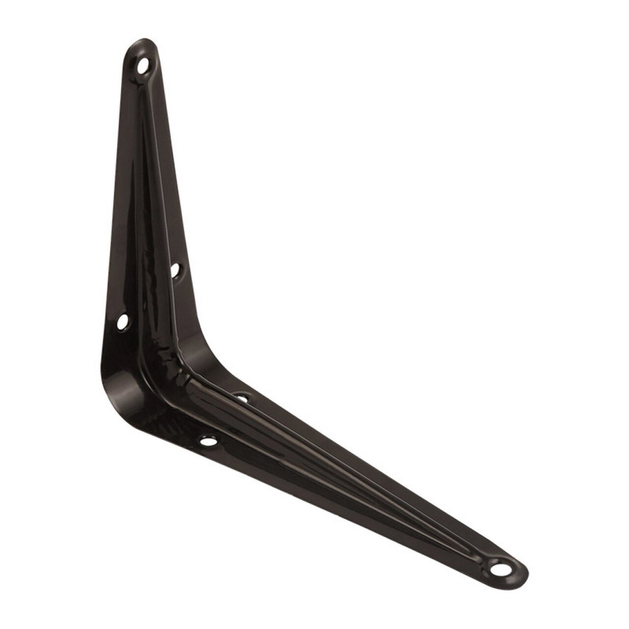 Уголок для полок черный 150х125 мм крепежный элемент для настенных полок из стали