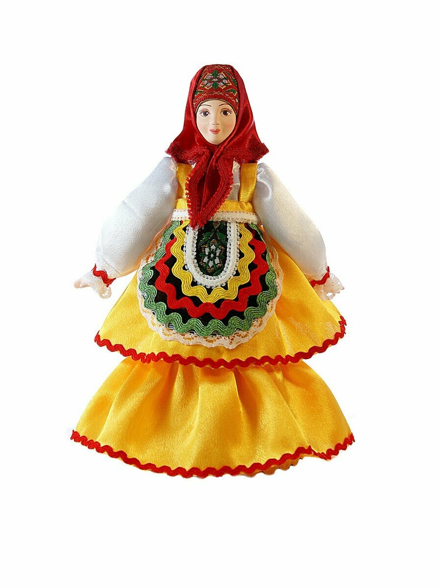 Кукла коллекционная Матрешка-Дуняшка в летнем наряде