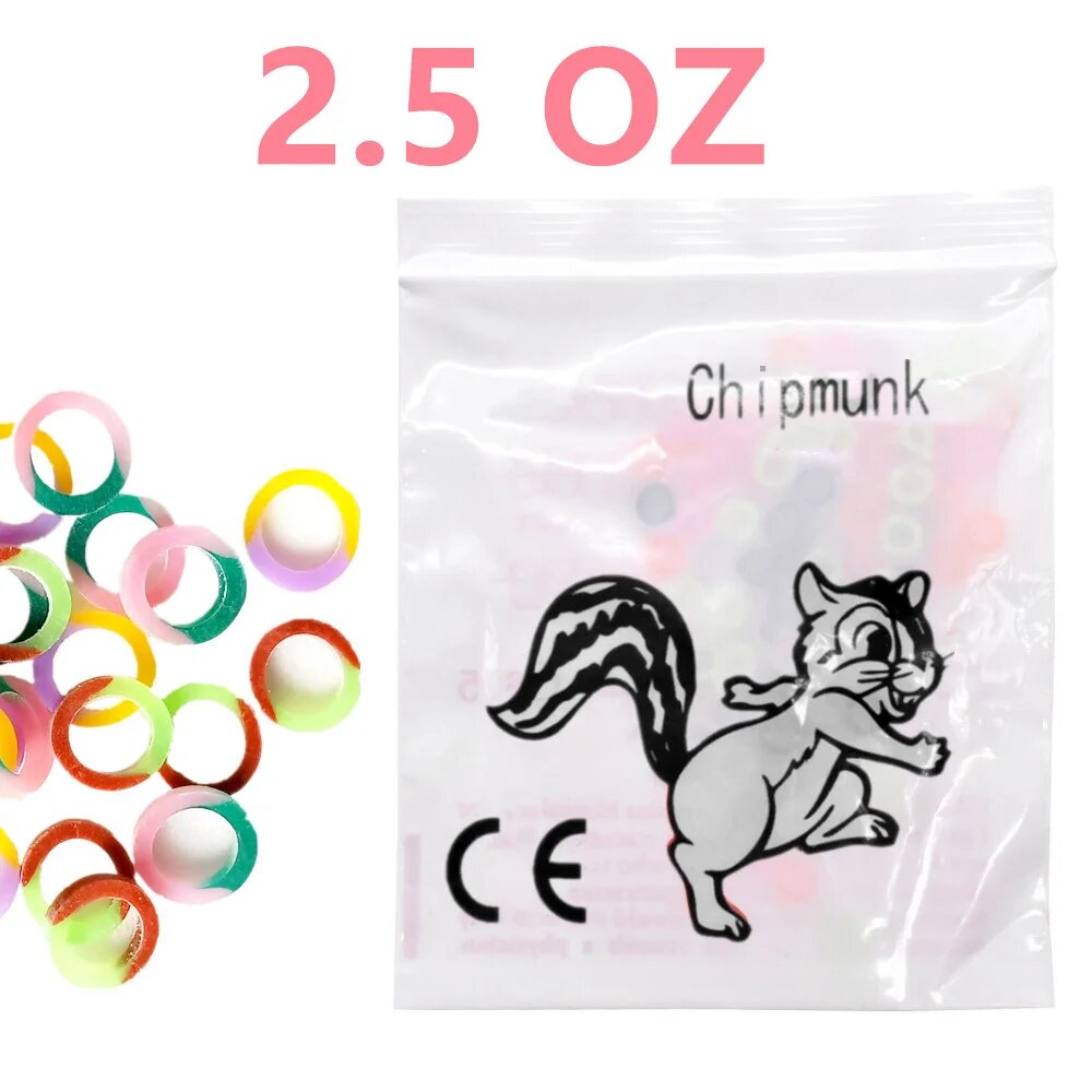 Силиконовые стоматологические резинки Chimpunk Color 2.5oz