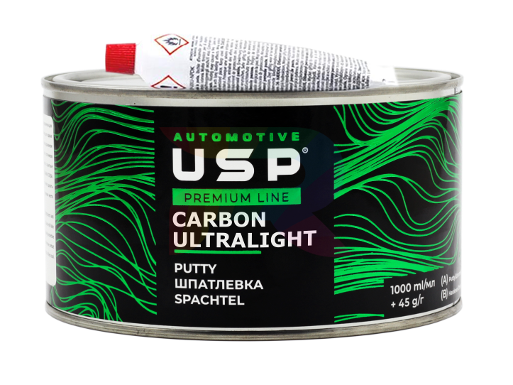 Шпатлевка карбон автомобильная USP Premium Carbon Ultralight 1 л.