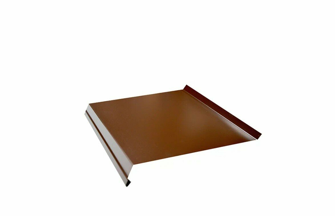 Отлив 200х2000 мм коричневый RAL 8017, оцинкованная сталь, полимерное покрытие