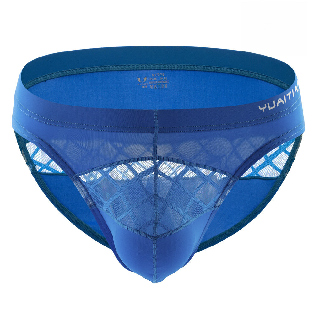 Нижнее белье мужское, японское, нейлон ice silk, небесно-голубое, размер S