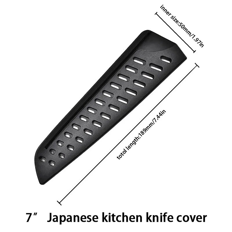 Черные пластиковые чехлы для ножей As Pic Show