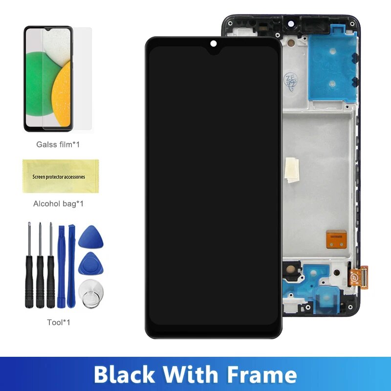 ЖК-дисплей 6,1 'для Samsung Galaxy A41 A415 A415F A415F/DS, ЖК-дисплей с сенсорным экраном и дигитайзером в сборе для Samsung A41 A415 Black With Frame