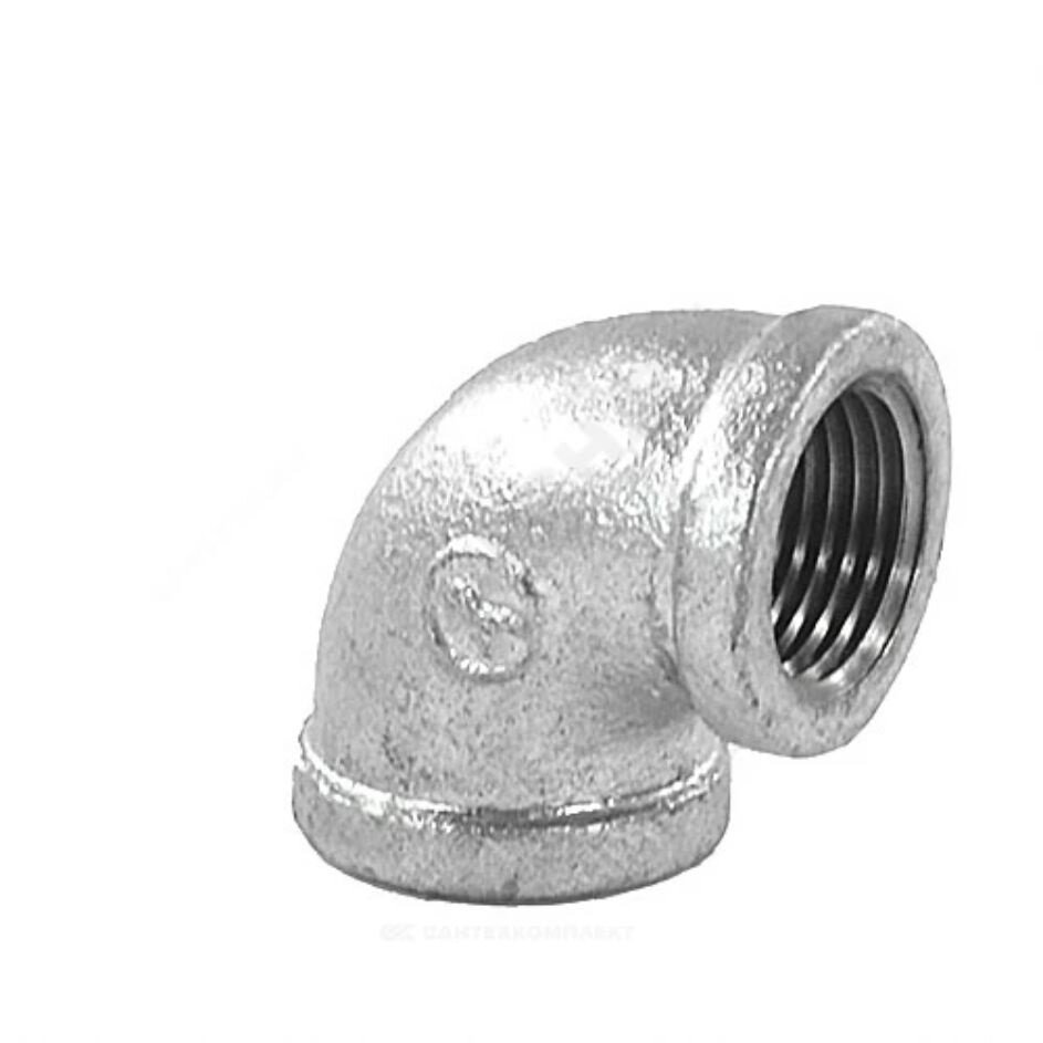 Угольник переходной чугун оц Ду 25х20 (1"х3/4") ВР/ВР Fittex PLUS