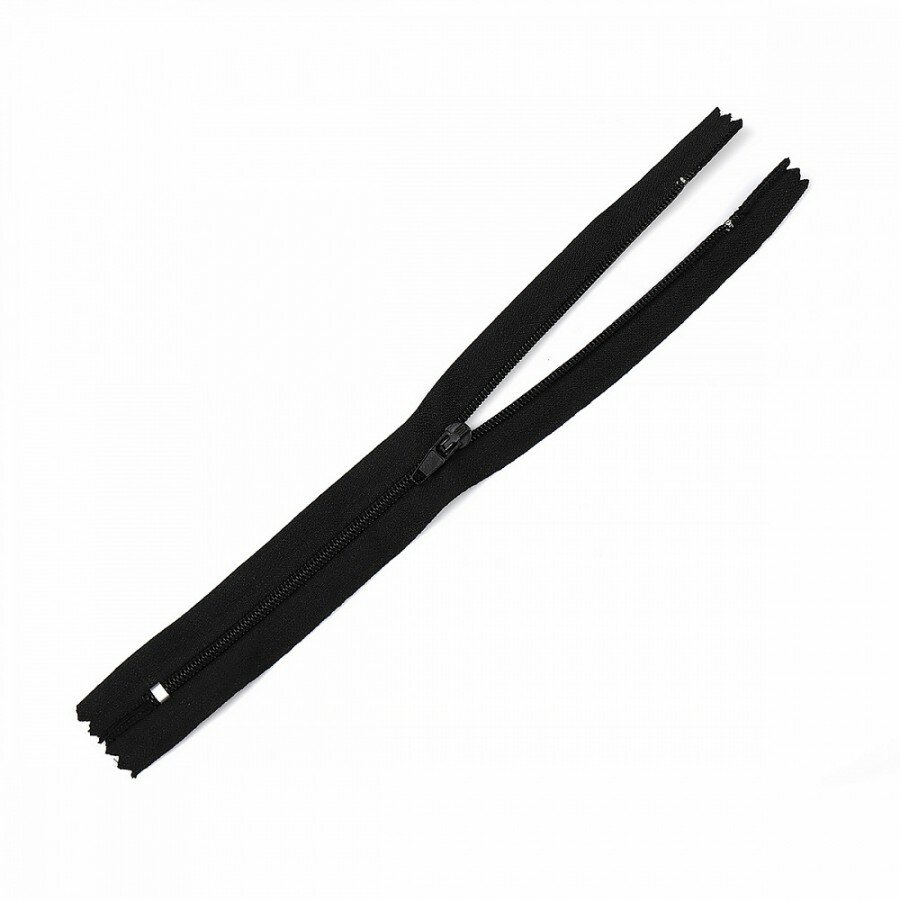 Молния MaxZipper пласт. юбочная N3, 25см, цв. F322 (310) черный