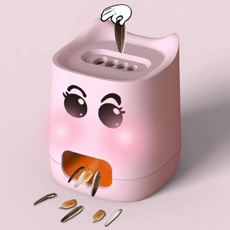 Прибор аппарат для чистки семечек автоматический , Розовый.