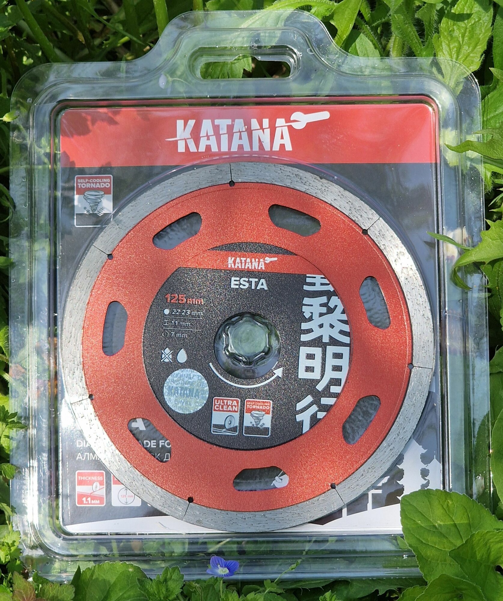 Алмазный диск для супертонкого реза 125*22,23*1,1*7мм KATANA ESTA