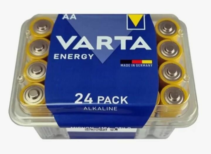 Батарейка VARTA Energy LR06 AA, 24 штуки (24 штуки в одной упаковке) пальчиковые элементы питания