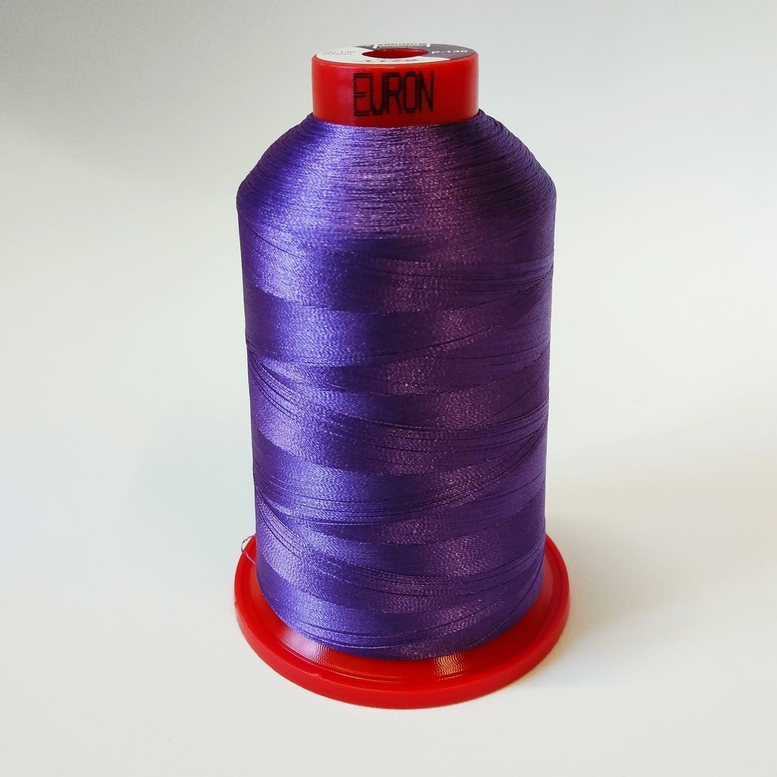 Нитки вышивальные Euron Р-130 №130 5000м, полиэстер, Цвет-1179 фиолетовый