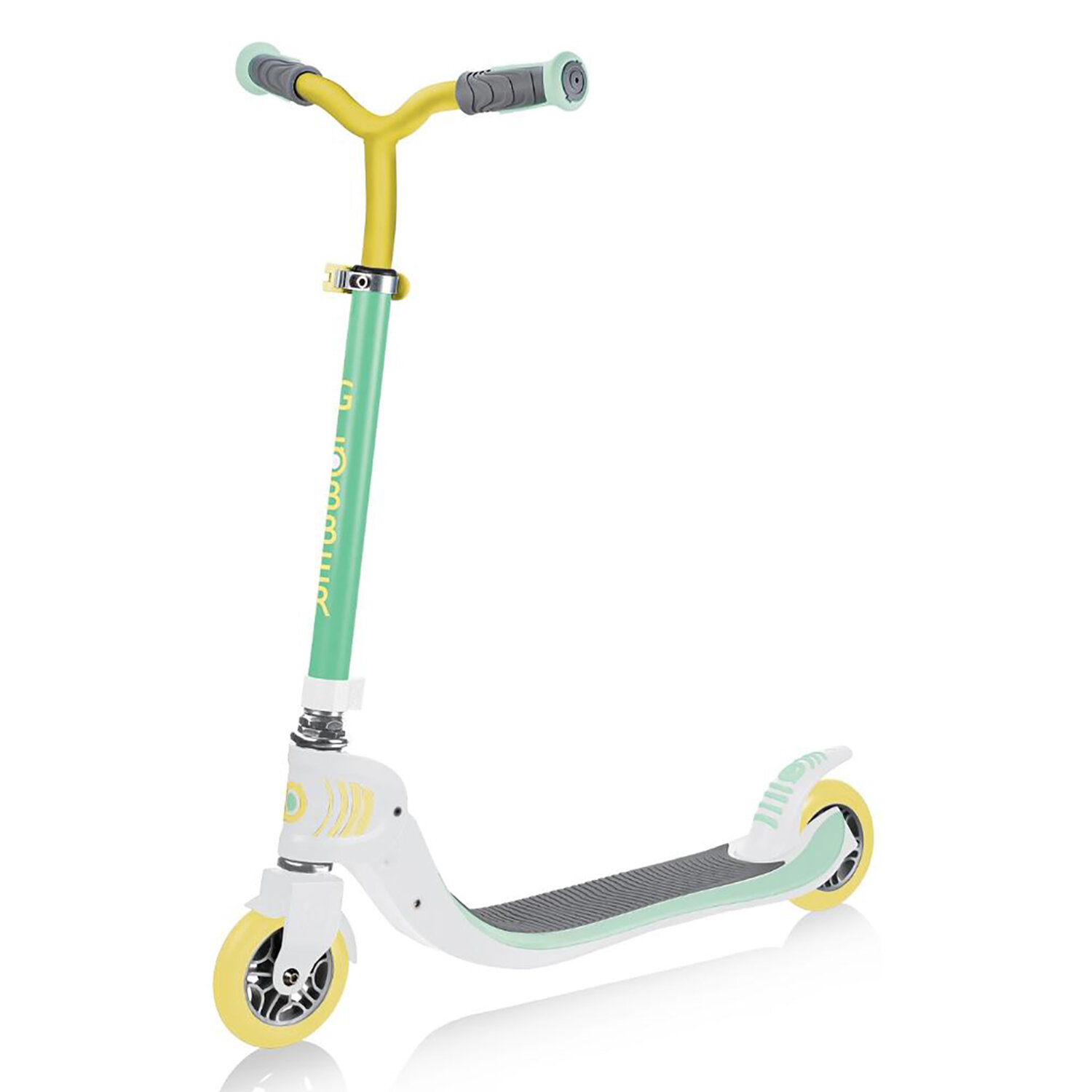 Самокат детский Globber Foldable Flow 125 Japan Мятно-Золотой