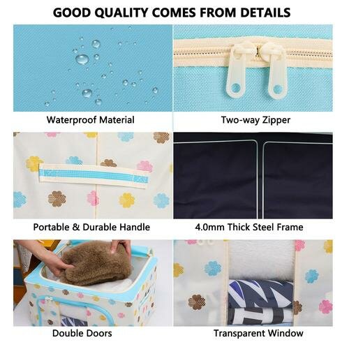 Складная ткань Оксфордская ткань стальная рама ящик для хранения одежда отделочный аппарат бытовые инструменты аксессуары ящик для хранения