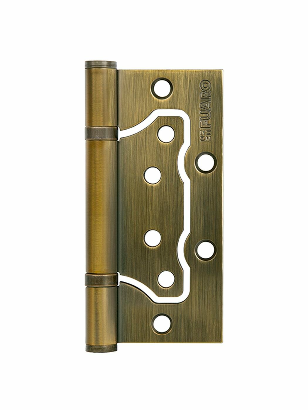 Комплект 10 шт. - Петля дверная накладная без врезки (бабочка) Fuaro 500-2BB 100x2,5 WAB мат. бронза