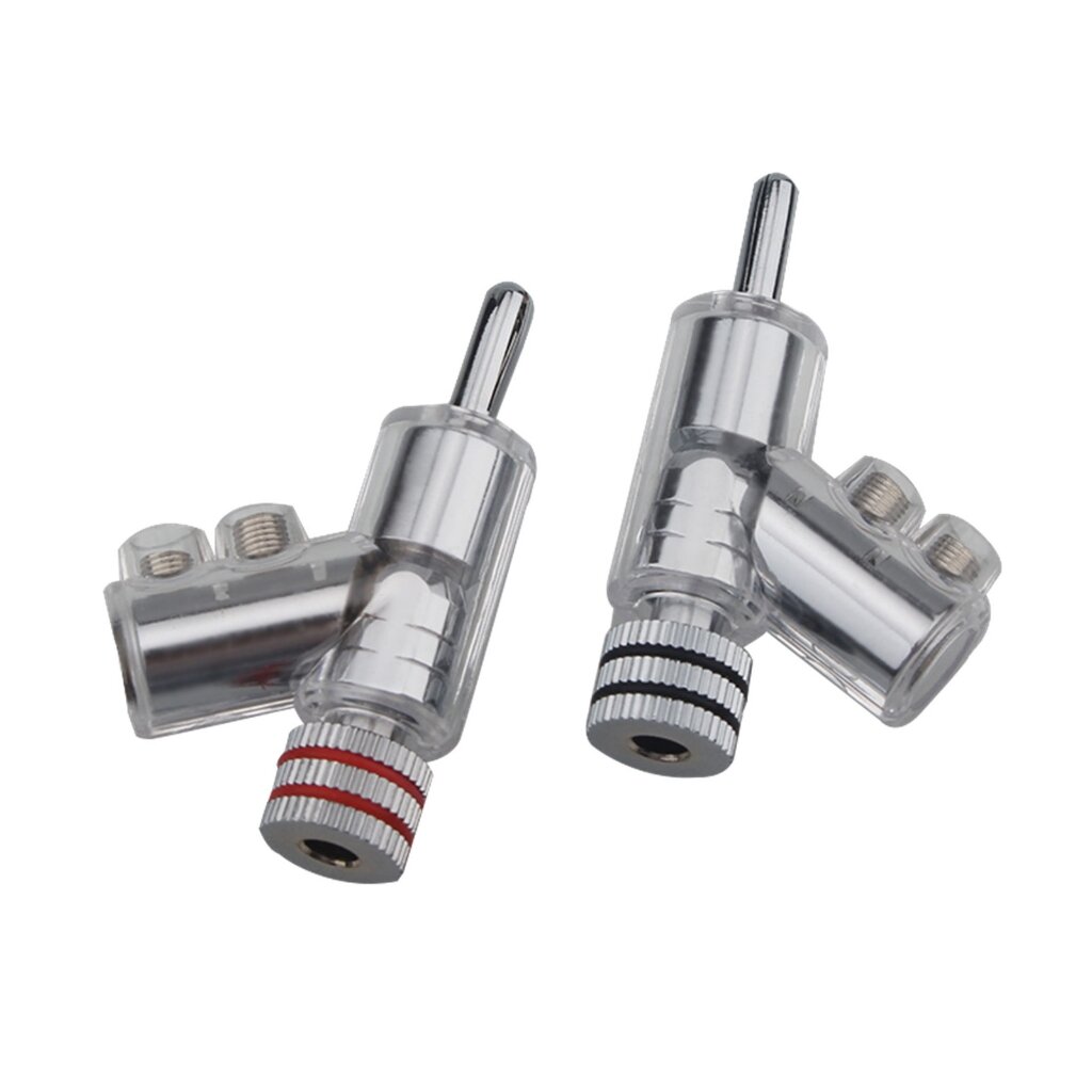 Разъем питания, Разъем для подключения акустического усилителя с разъемом типа банан - родиевое покрытие, 1 пара