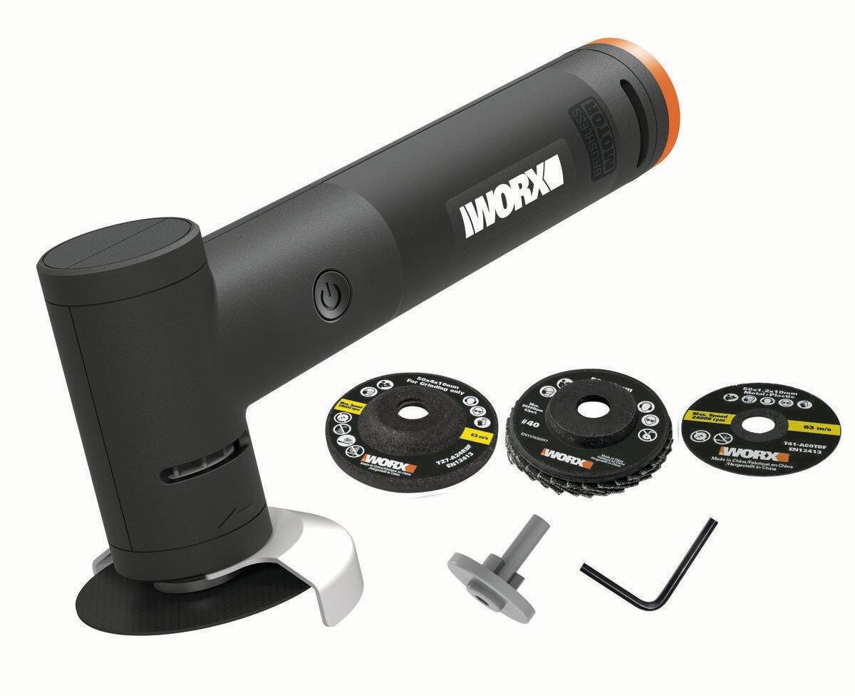 Мини-углошлифовальная машинка аккумуляторная WORX WX741.9 20В, без АКБ и ЗУ