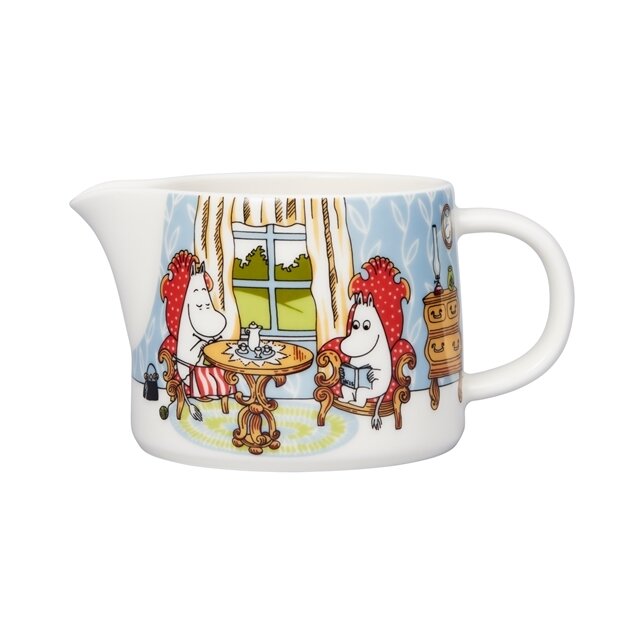 Кувшин, молочник Arabia Finland Moomin После обеда в гостиной, фарфор, 350 мл.