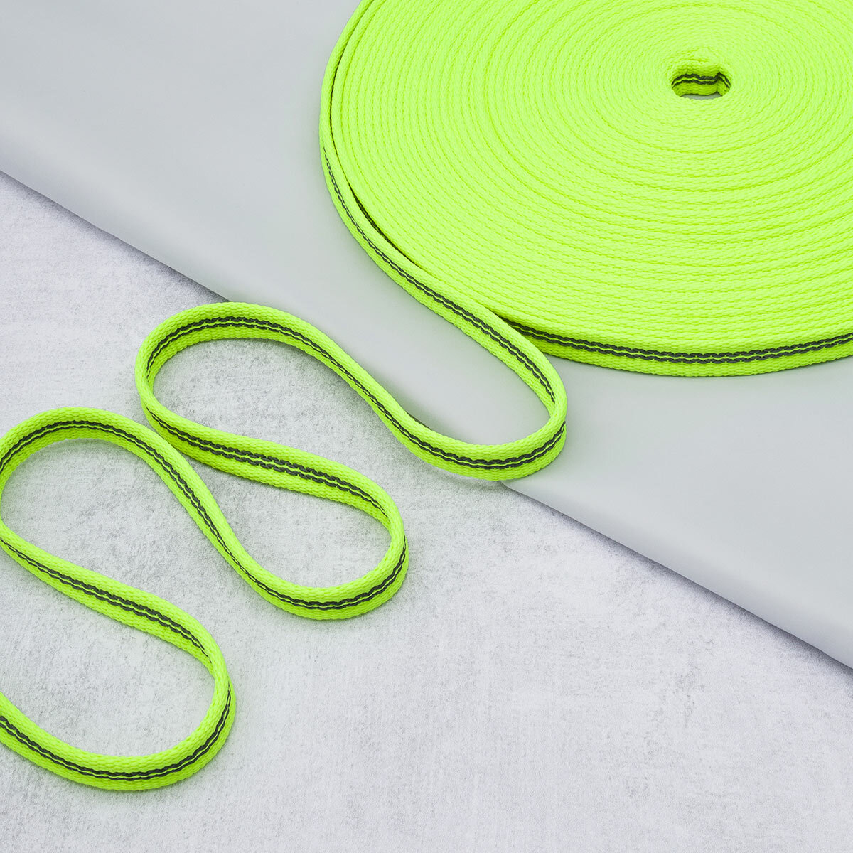 Стропа лента ременная 18,0гр/м, 13мм*20м (Мн) (373 люмин. желтый), 20 м