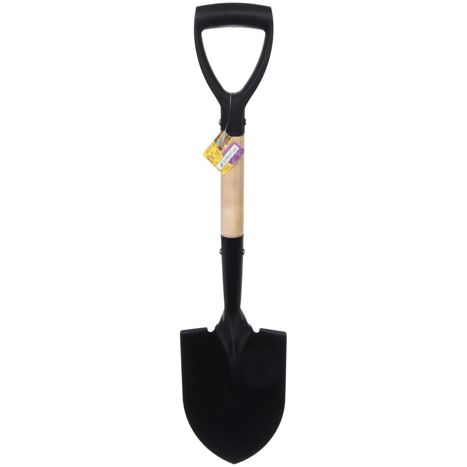 Лопата штыковая 70см, деревянный черенок, V-ручка, для дачи и сада