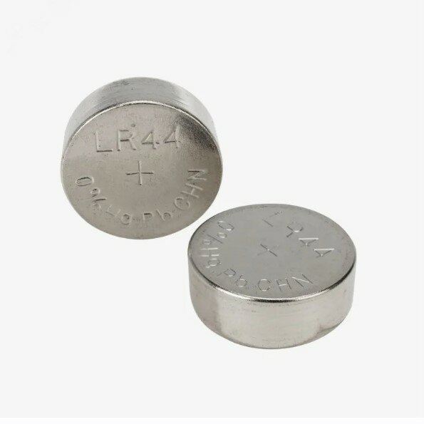 Алкалиновые часовые батарейки, 1.5 Вольт, размеры: 11.6x5.4 мм, также известные как LR44, G13, LR44, A76, GP76A, 357, SR44W.