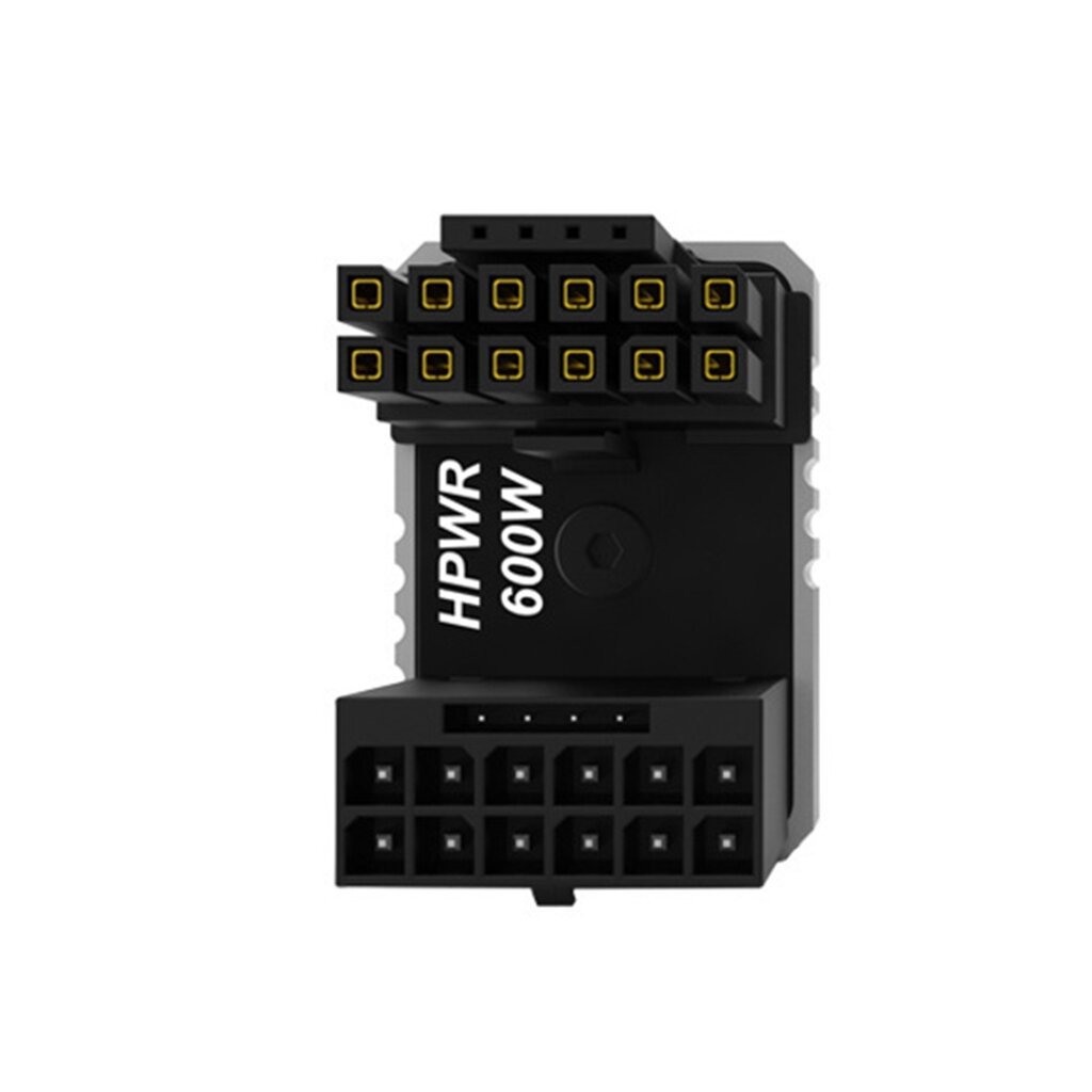 Черный 16-контактный интерфейс питания видеокарты 16P ATX3.0 рулевое управление головой вперед